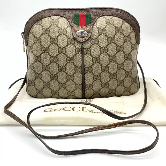 Gucci | Bags | Authentic Gucci Gg Sherry Line Pvc Leather Crossbody Bag ...